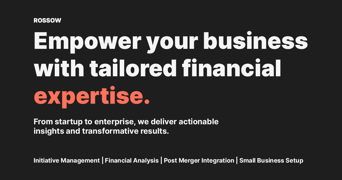 Rossow | Management Consultancy for Startups to Enterprises